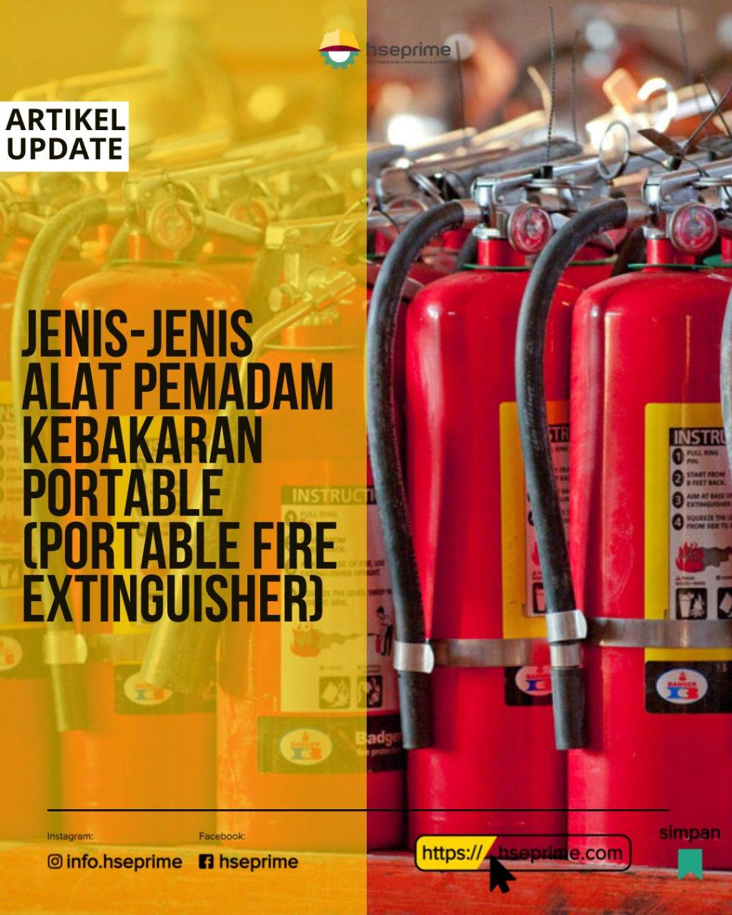 Jenis-Jenis Alat Pemadam Kebakaran Portable (Portable Fire Extinguisher ...