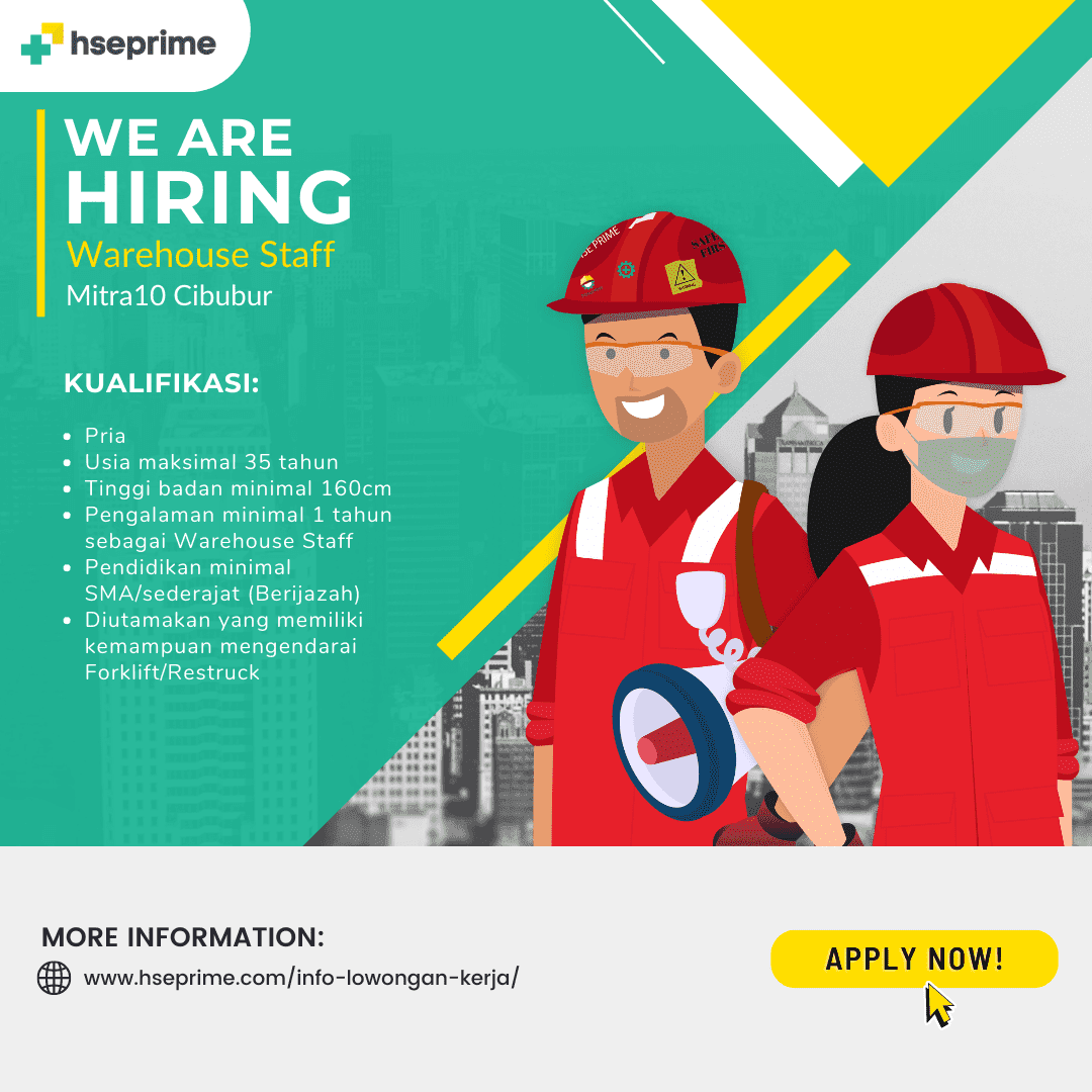 Info Lowongan Kerja Warehouse Staff - HSEPRIME