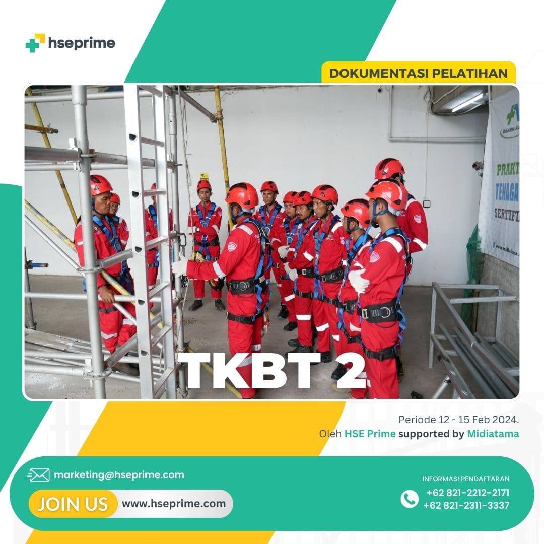 Pelatihan TKBT 2 - Sertifikasi Kemnaker RI